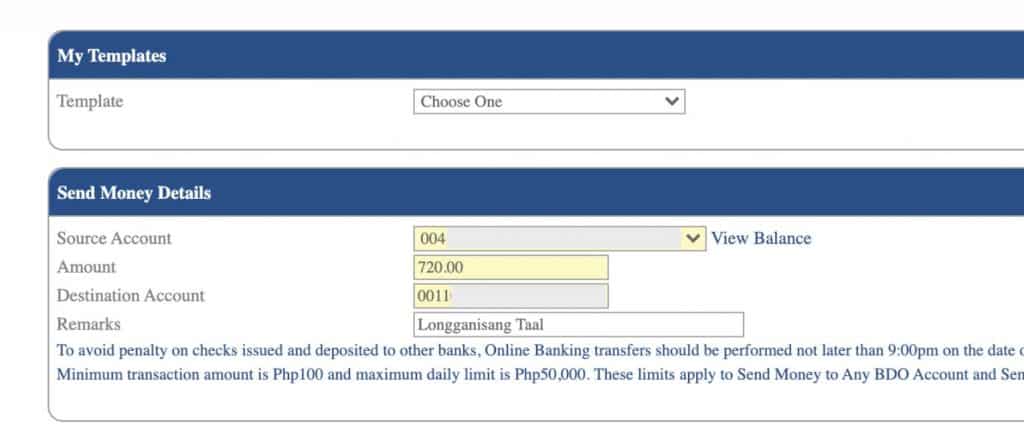 BDO to BDO: How to Transfer Money to Another BDO Account via Online Banking | The Poor Traveler ...